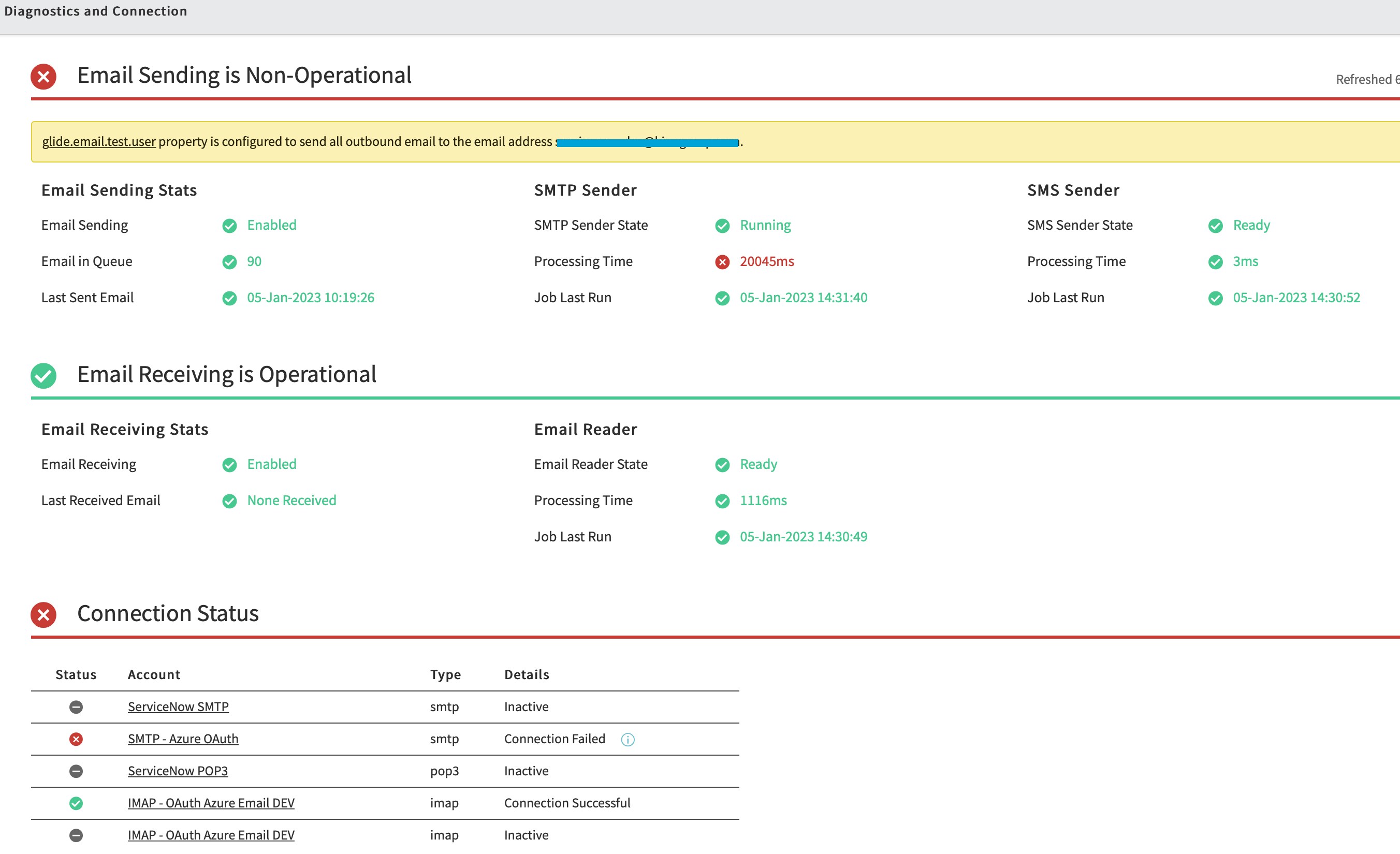 Solved: Error while Configuring SMTP email account with Mi... - ServiceNow Community